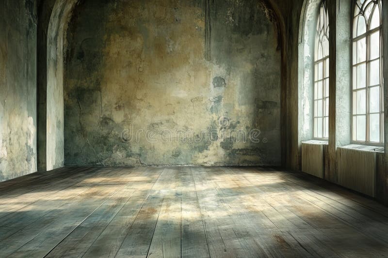 A Studio Backdrop for Product Displays is Created by an Empty Room with ...