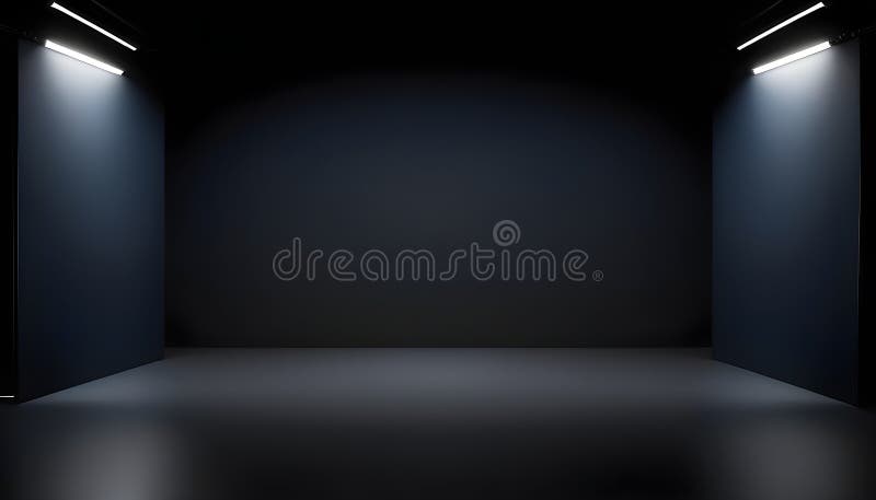 Studio Background Featuring a Deep, Dark Black Color, Gradient ...