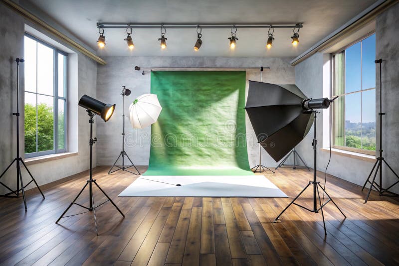 Studio Background for Photo Editing Projects Stock Illustration ...