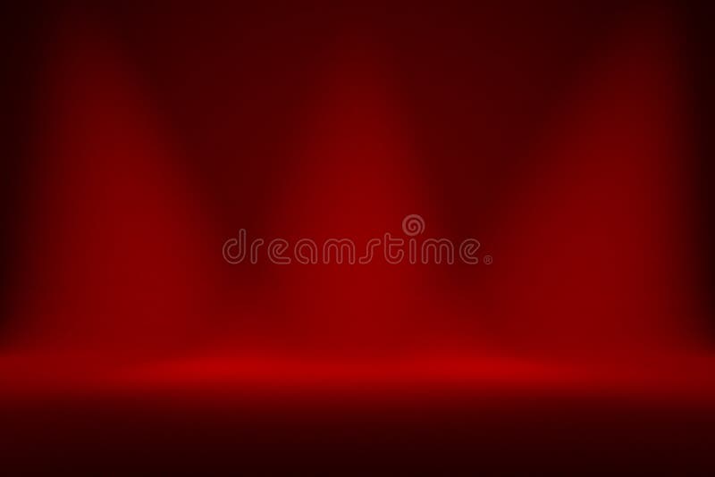 Studio Background with Red Spot Lights Stock Illustration ...