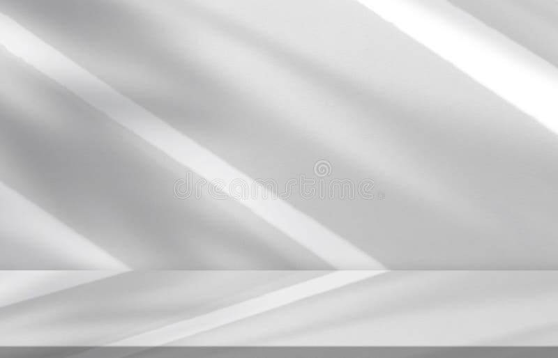 Studio Background,Shadow Striped Diagonal Sun Light Reflection on White ...