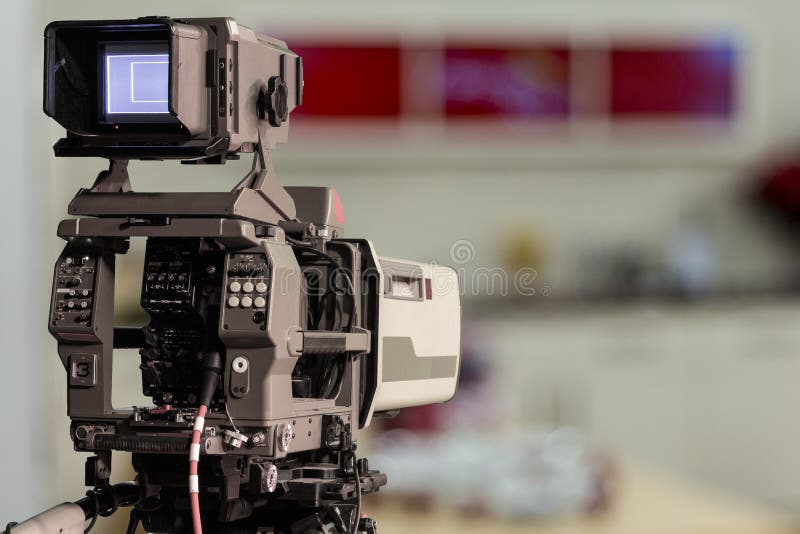 Studio Camera stock photo. Image of finder, tripod, television - 48109178