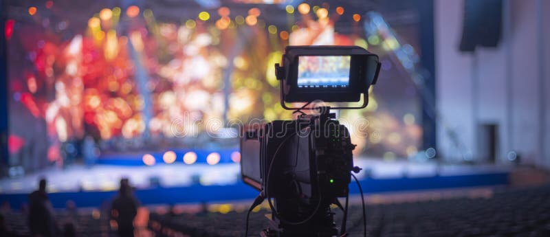 Studio Camera at the Concert Stock Image - Image of stage, hall: 267046151
