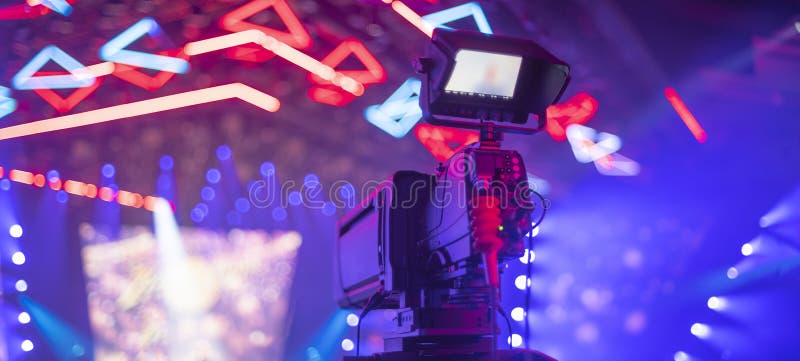 Studio Camera at the Concert Stock Photo - Image of show, conversation ...