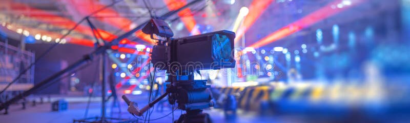 Studio Camera at the Concert Stock Image - Image of video, media: 274732103