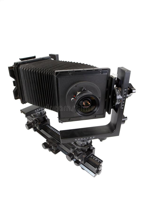 The Studio Camera for a Sheet Film Stock Photo - Image of manual, film ...
