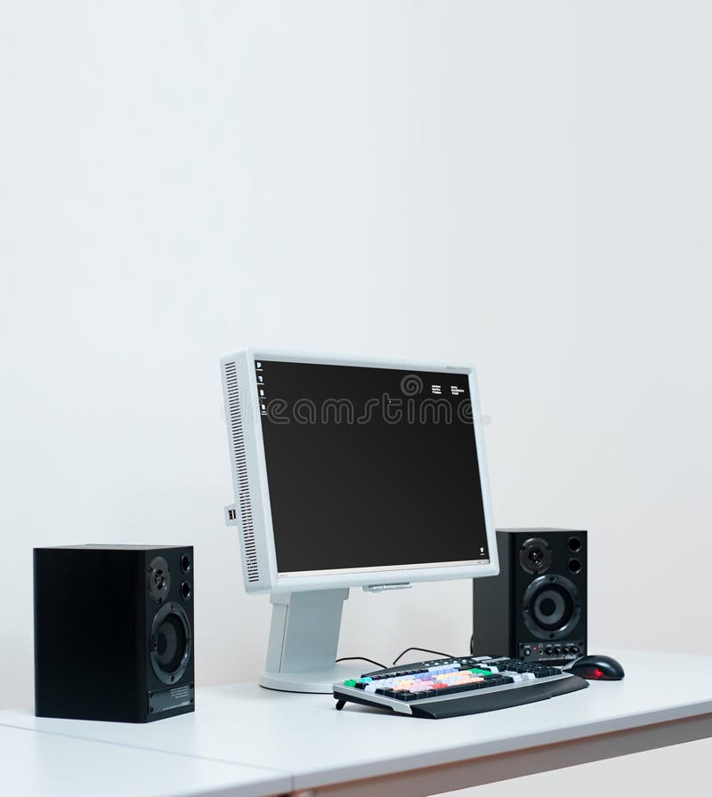 Studio Computer stock photo. Image of computer, desk, electronics - 5210328