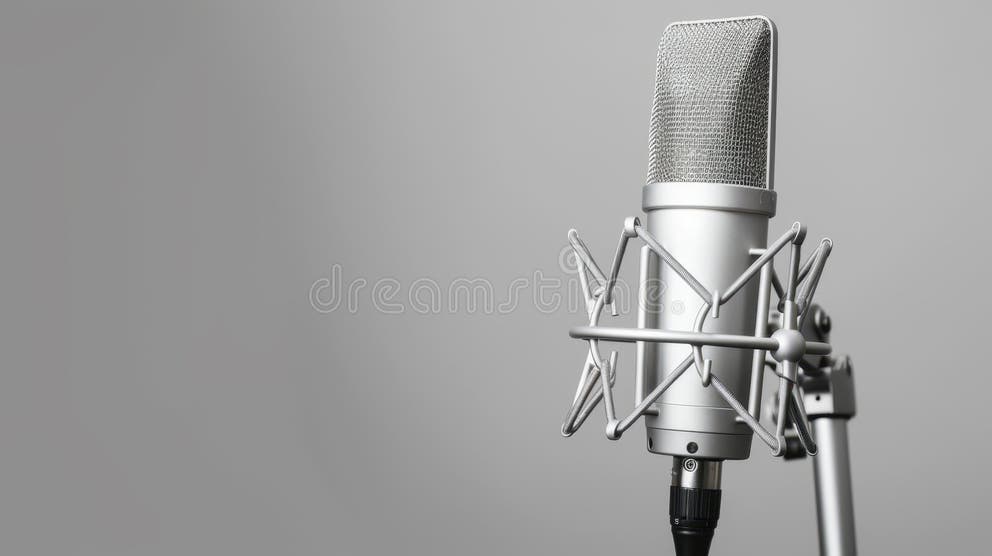 The Studio Condenser Microphone.AI Generated Image Stock Photo - Image ...