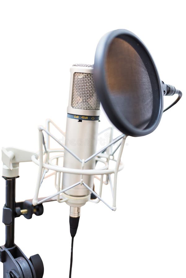 Studio Condenser Microphone Stock Photo - Image of microphone, record ...