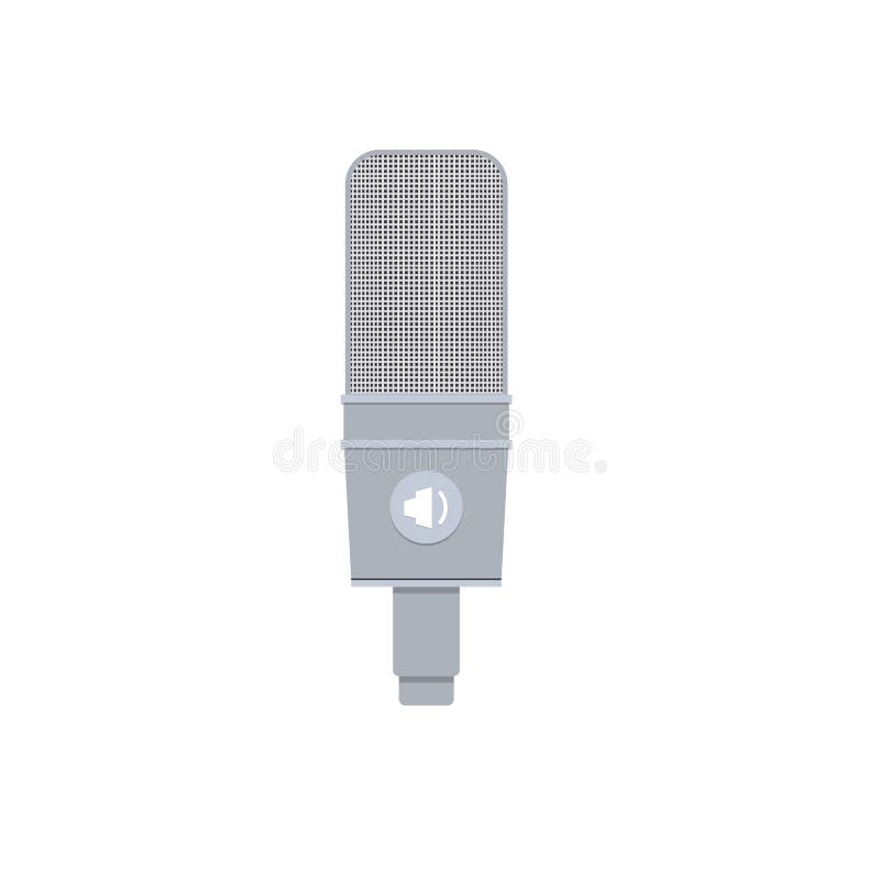 Studio Condenser Microphone Stock Illustration - Illustration of ...