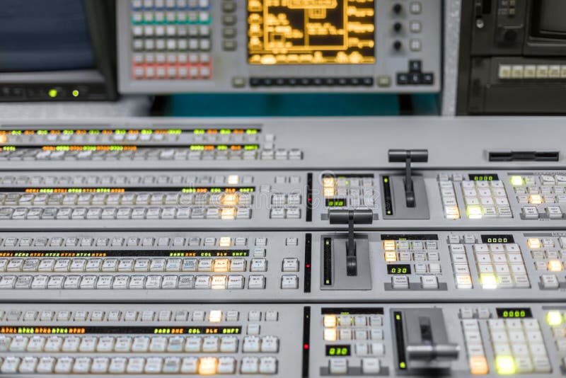 Studio Control Panel Close Up Photo Stock Photo - Image of panel ...