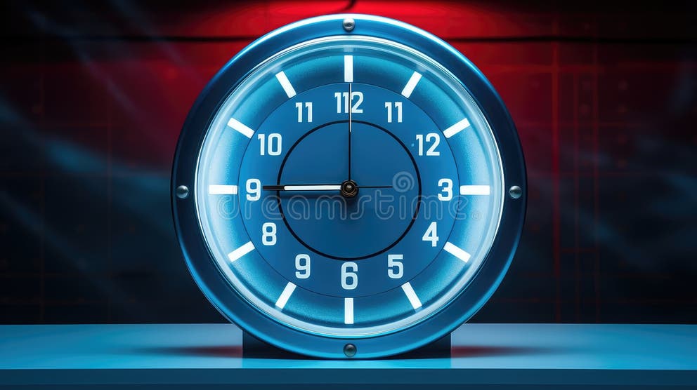 Studio Countdown Timer Blue Stock Illustration - Illustration of ...
