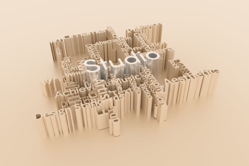 Studio, Creative, Education Keyword Words Cloud. for Graphic Design ...