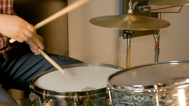 Studio Drummer Session stock video. Video of celebration - 55365653