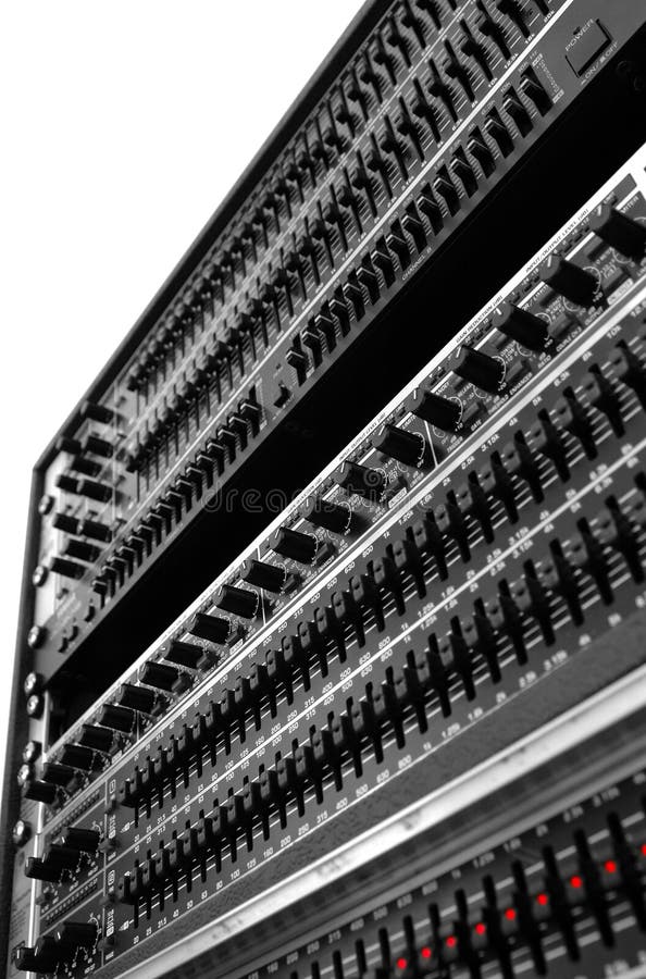 Studio effects rack stock photo. Image of consoles, faders - 2645572