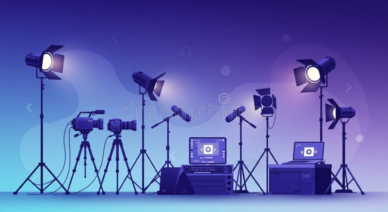 Studio Equipment Setup Stock Illustrations – 22,997 Studio Equipment ...