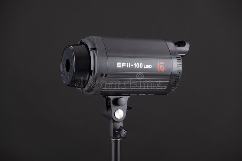 Studio Flash is a Pulsed Light Source on Black Background. Jinbei EF2 ...