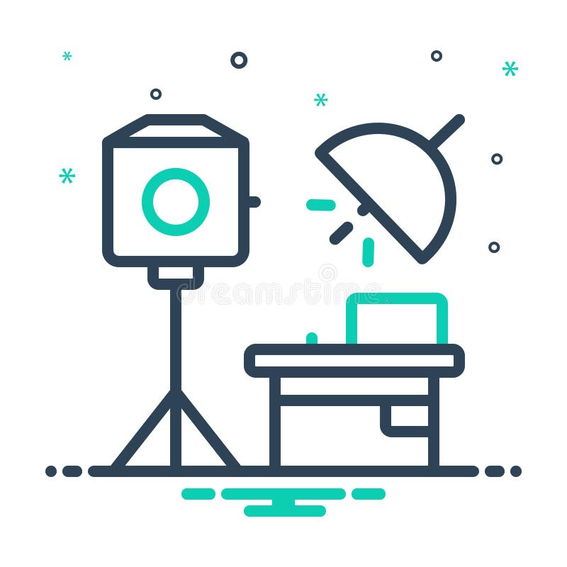 Mix Icon for Studio, Photography and Photo Stock Vector - Illustration ...