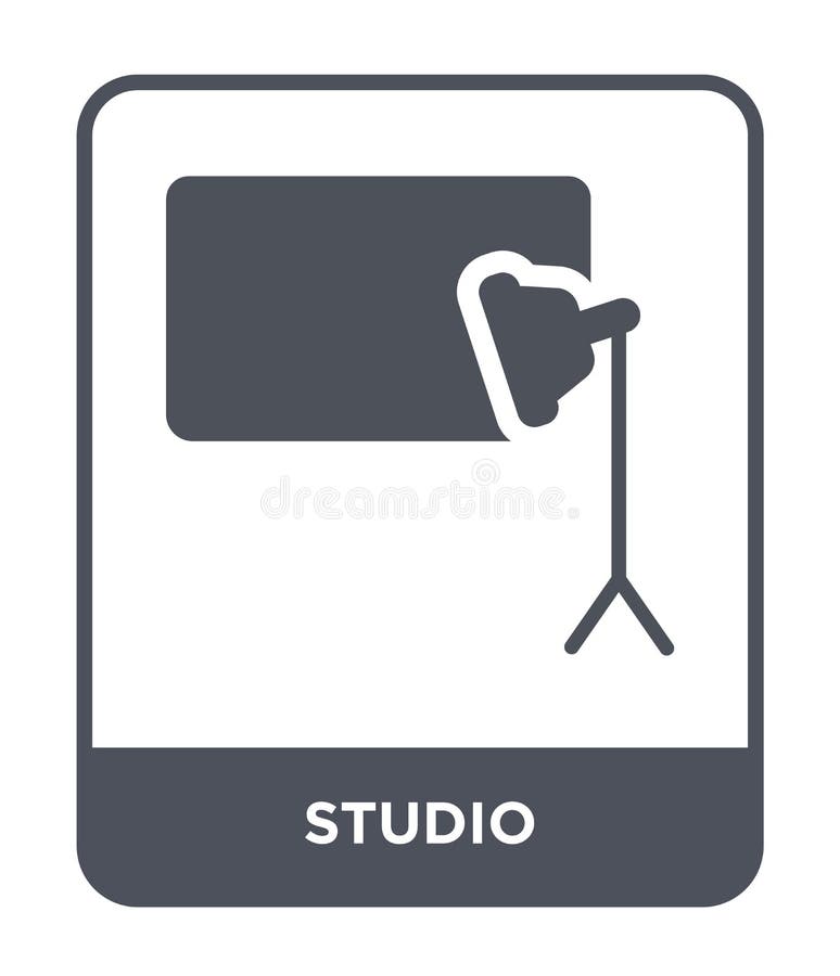 Studio Icon in Trendy Design Style. Studio Icon Isolated on White ...