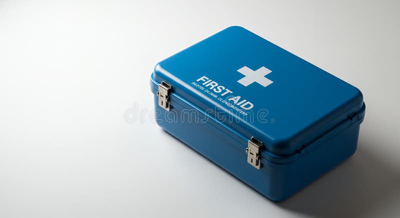 Studio Image of First Aid Box with Top-Down Soft Lighting Stock Illustration - Illustration of ...