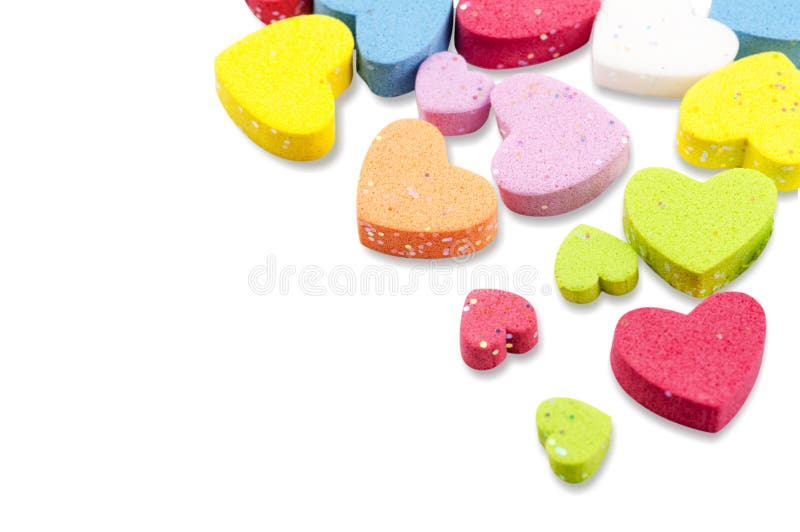 Studio Image Valentine Hearts Stock Image - Image of space, concept ...