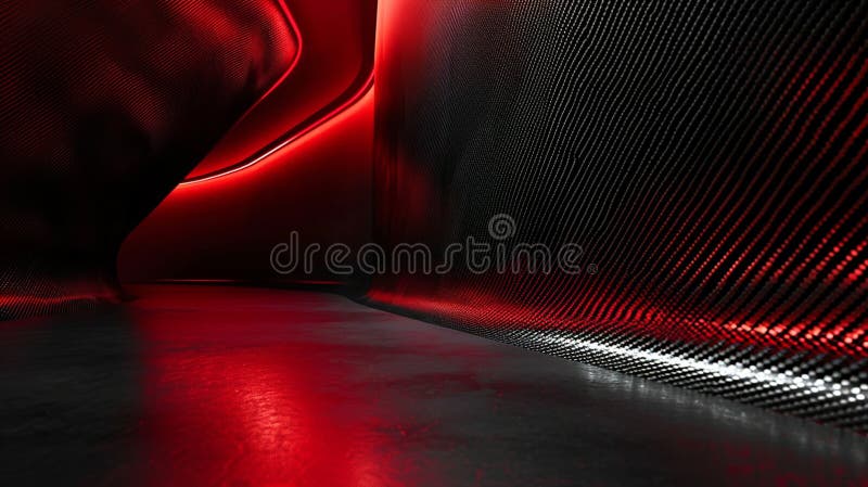 Studio Interior with Carbon Fiber Texture. Modern Carbon Fiber Textured ...