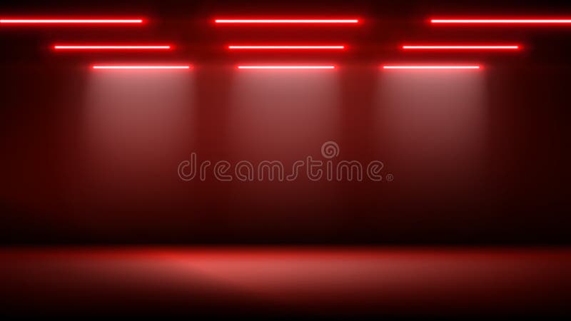 Studio Interior, Stage with Neon, Led Lighting. Background, Backdrop ...