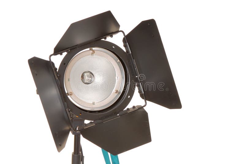 Hollywood Movie Studio Light Aimed at the Backgrou Stock Photo - Image ...