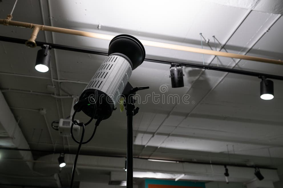 Studio Light Bounce Lighting on Ceiling in Room Stock Photo - Image of ...