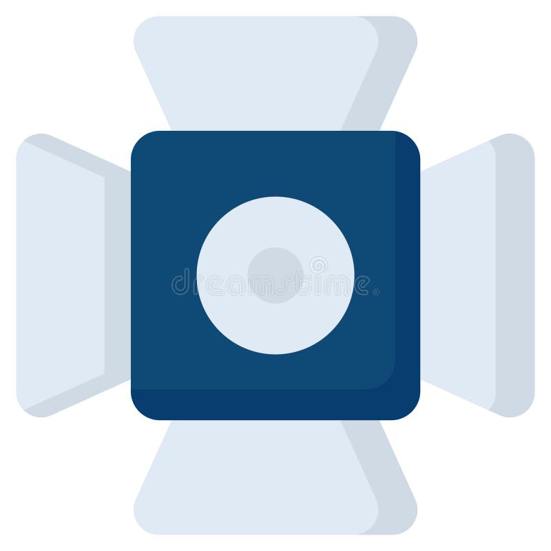 Studio Light Flat Icon , Photography and Digital Art Flat Vector Icon ...