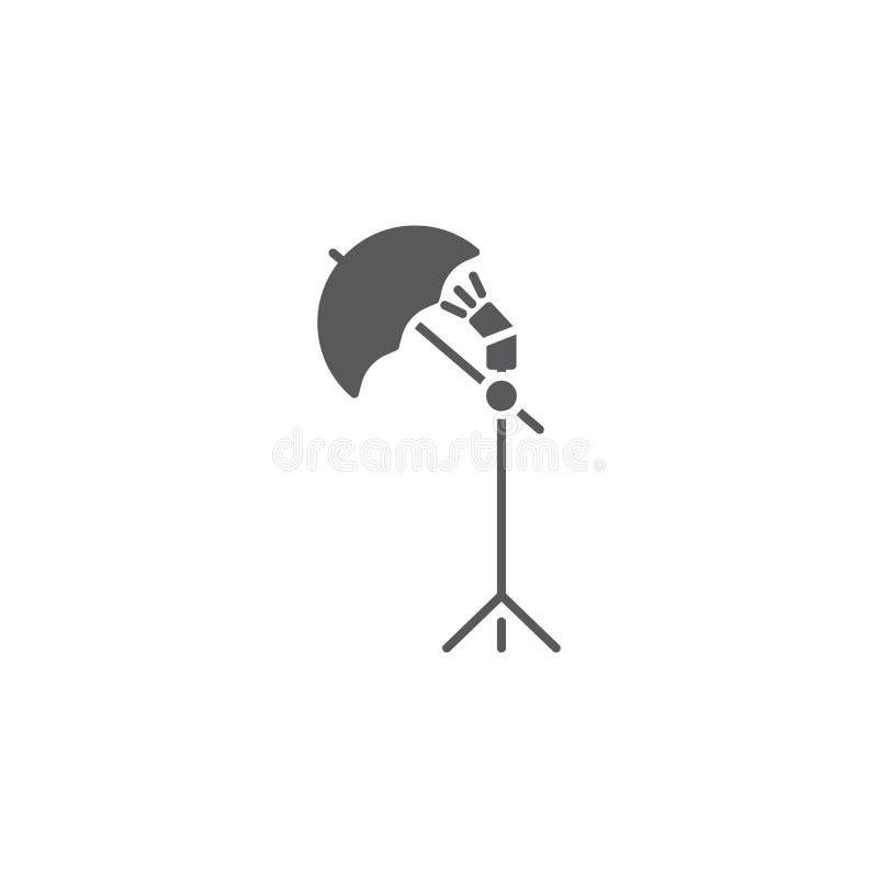Studio Light Vector Icon Design Isolated on White, Pictogram Stock ...