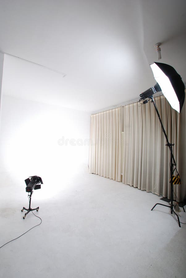 Studio lighting equipment stock image. Image of cable - 13863683