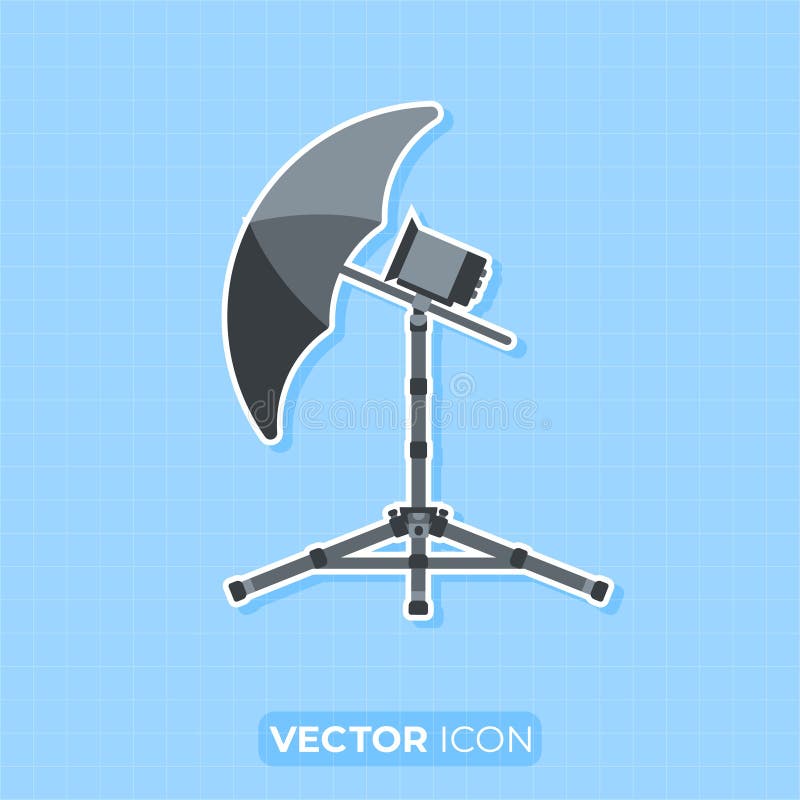 Studio Lighting Icon,Flat Design Element Stock Vector - Illustration of ...