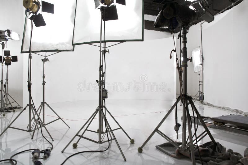 Studio lighting equipment stock photo. Image of illuminated - 99213262