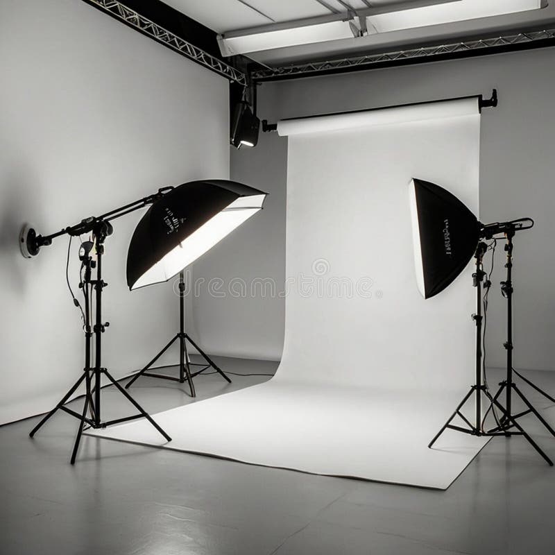 Studio Lighting. stock illustration. Illustration of equipment - 327337360