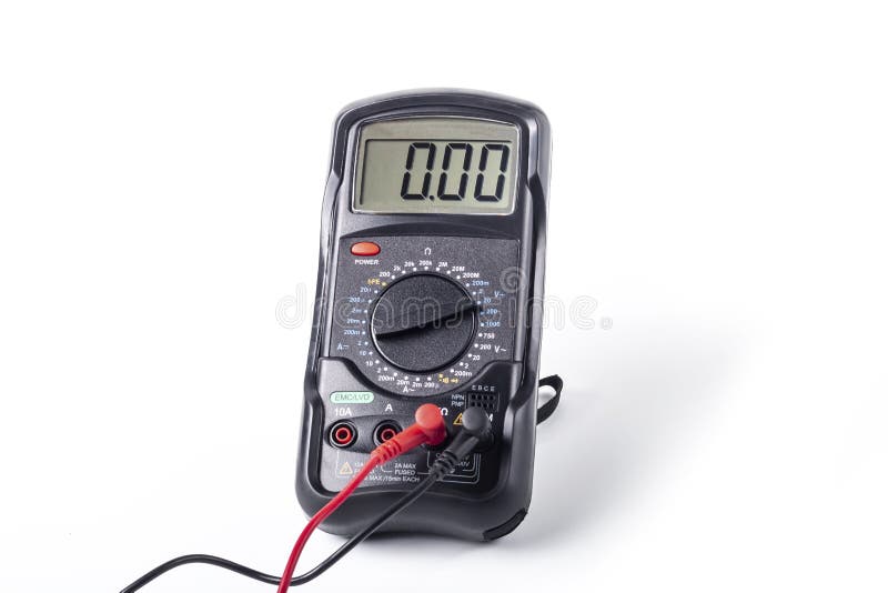 Studio Lighting. Multimeter on a White Background. No Isolation Stock ...