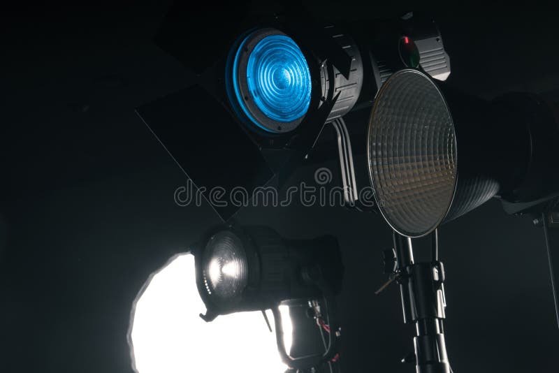 Studio Lighting Setup for a Creative Photo Shoot with Various Light ...