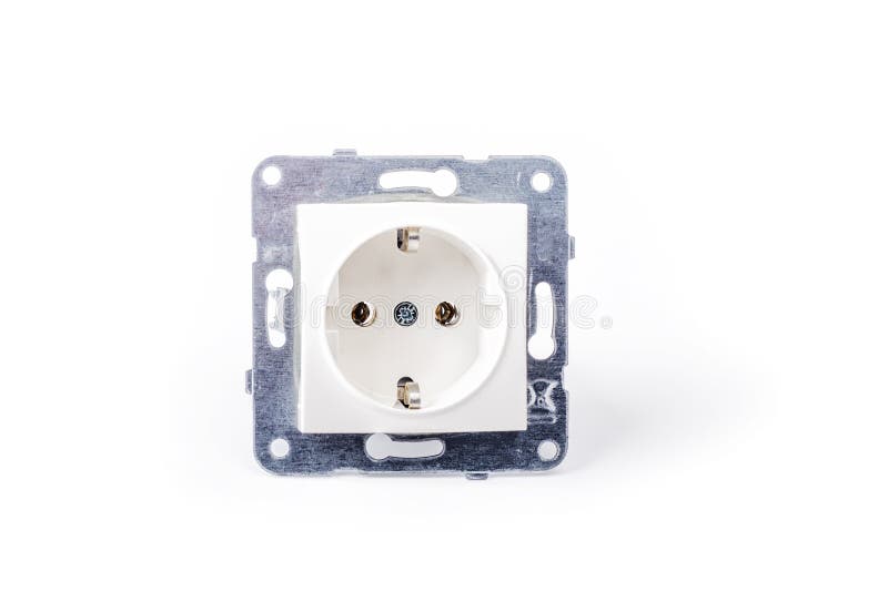 Studio Lighting. Socket and Switch on a White Background, Close-up ...