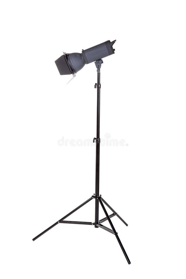 Professional Spotlight System of Outdoor Stage Under Blue Roof Stock ...