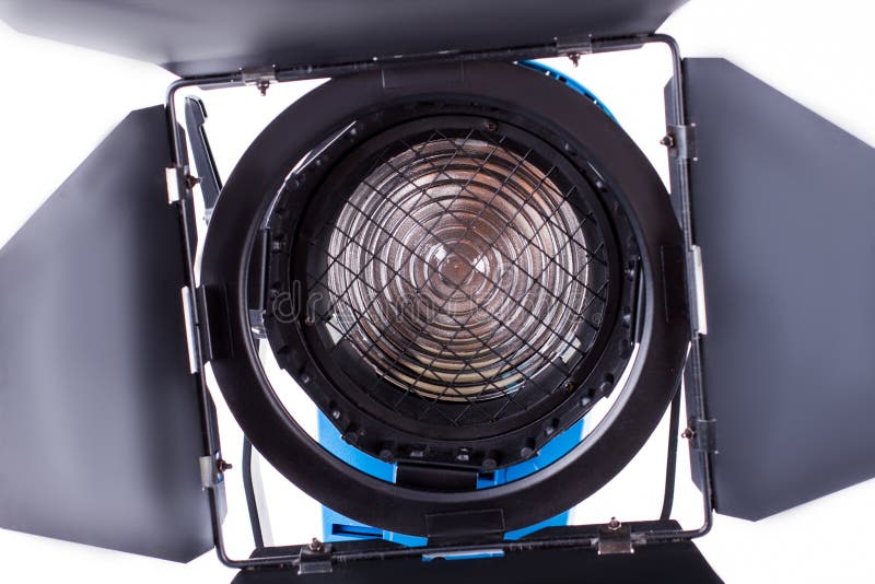 Studio Lighting on White Background Close Up. Stock Photo - Image of ...