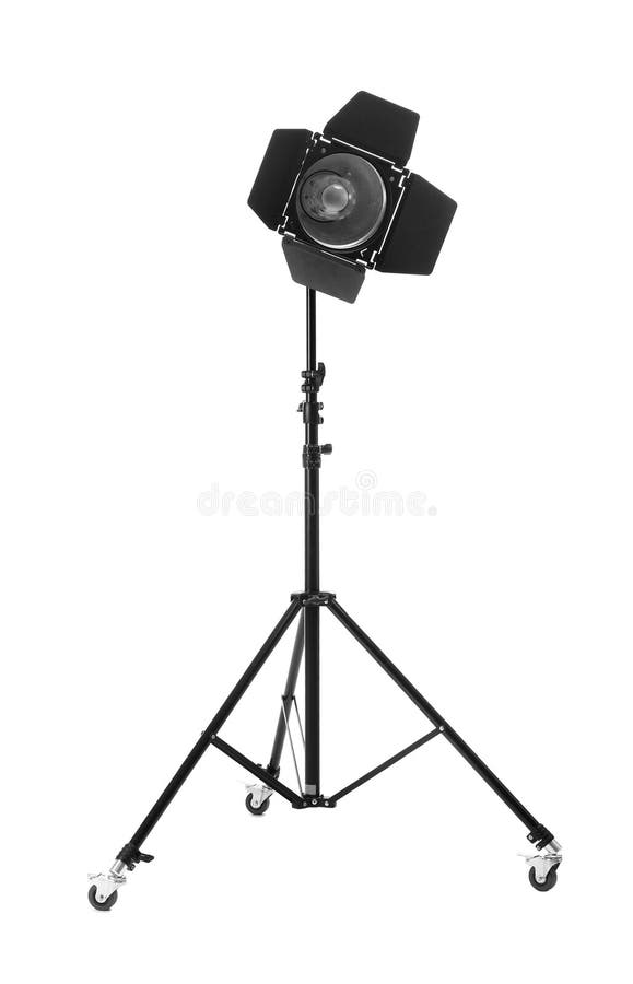 Studio Lighting on White Background Stock Photo - Image of isolated ...
