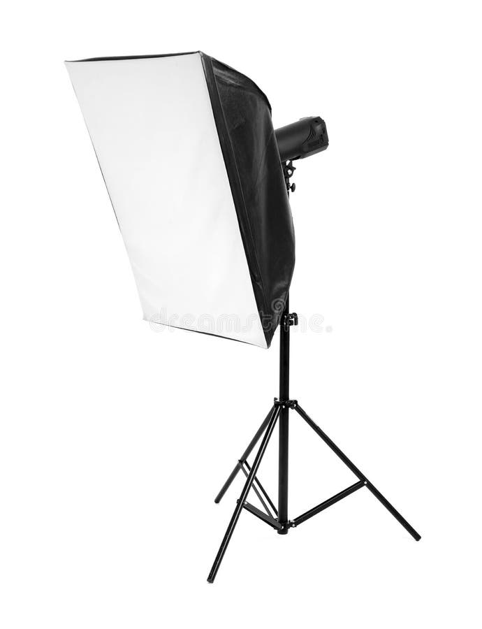 Studio Lighting On White Background Stock Photo - Image of isolated ...