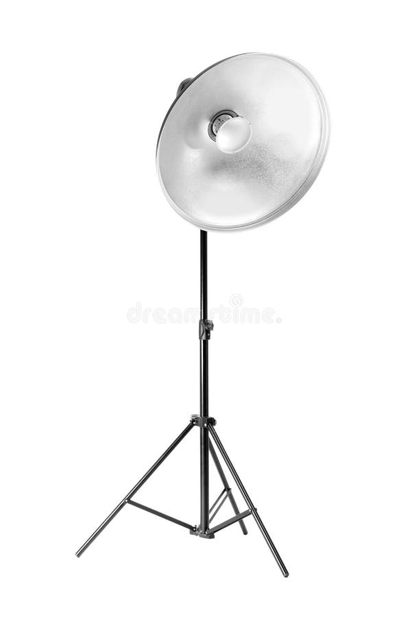 Studio Lighting on White Background. Stock Photo - Image of equipment ...