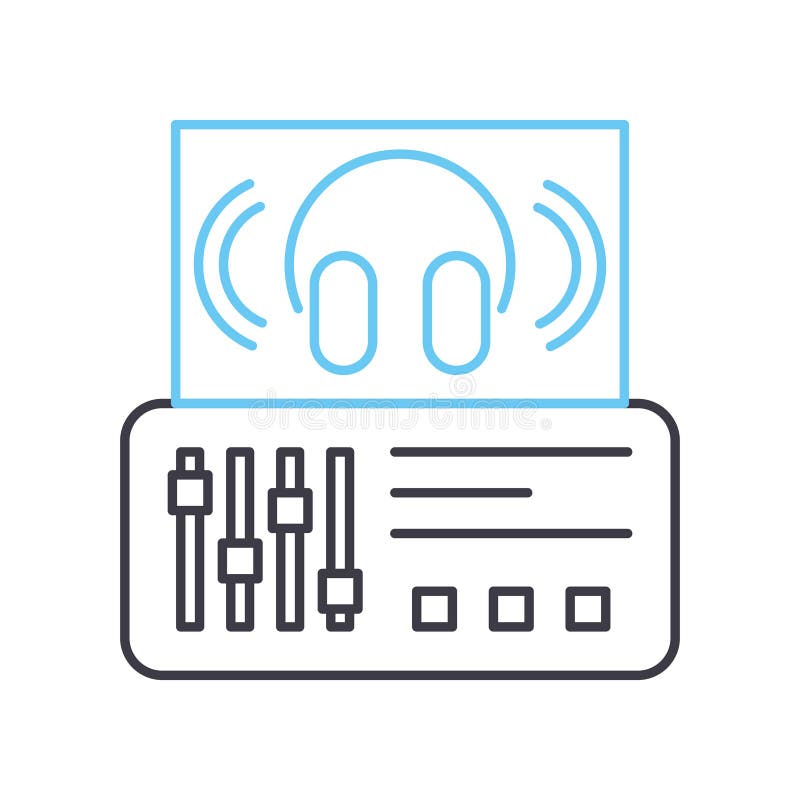 Studio Line Icon, Outline Symbol, Vector Illustration, Concept Sign ...