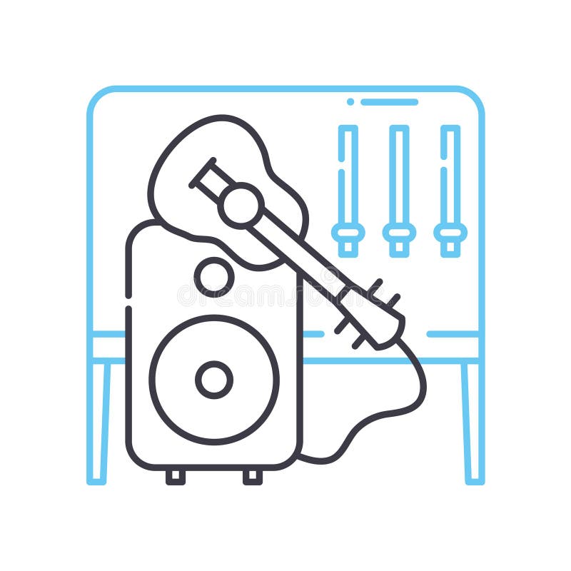 Studio Line Icon, Outline Symbol, Vector Illustration, Concept Sign ...