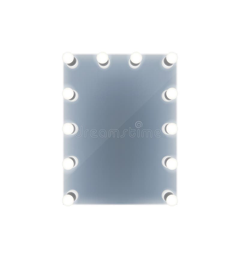 Studio Makeup Mirror Composition Stock Vector - Illustration of icon ...