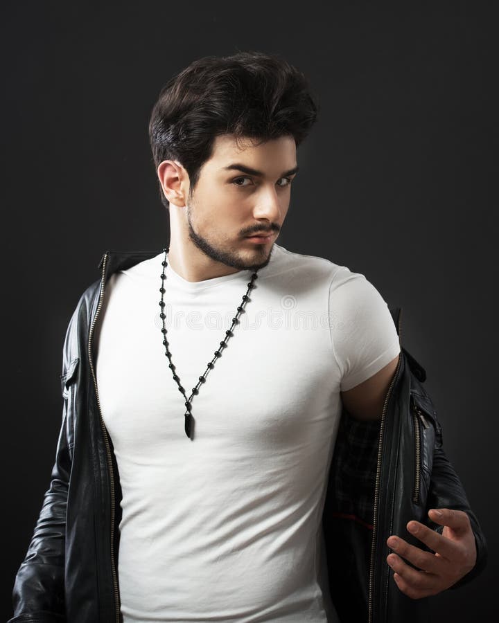 Studio male portrait stock photo. Image of human, fashionable - 62891804