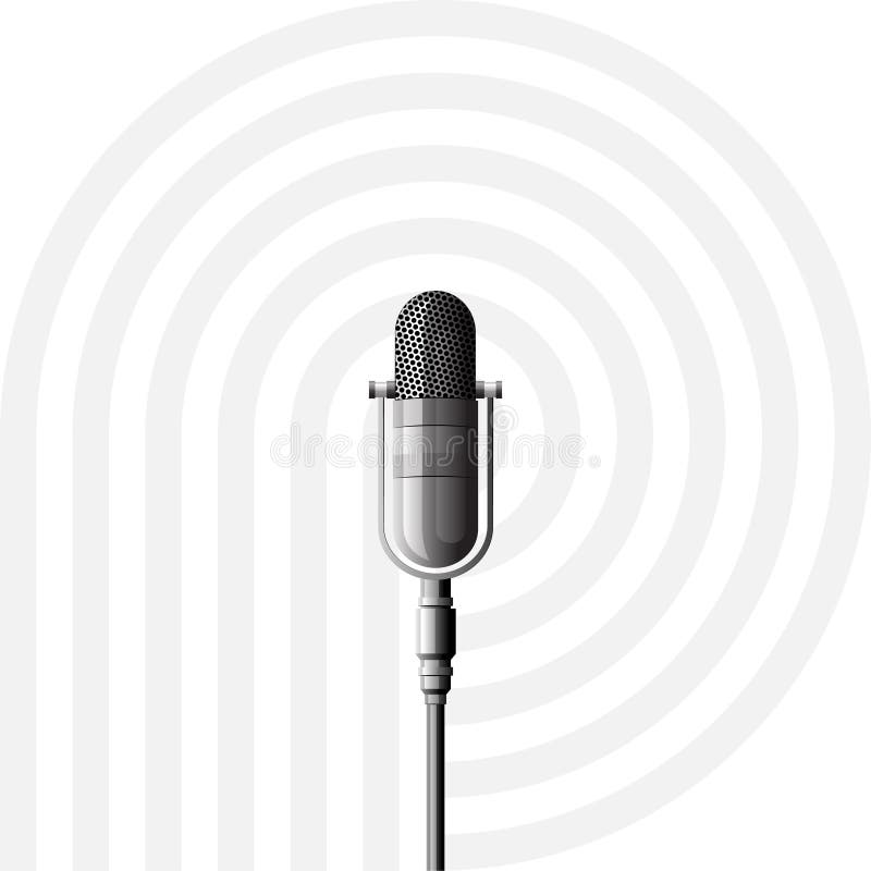 Studio Mic stock vector. Illustration of artwork, sound - 9211890