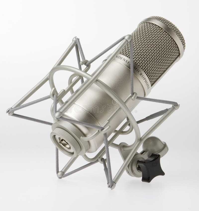 Studio Microphone stock photo. Image of suspended, close - 8052340