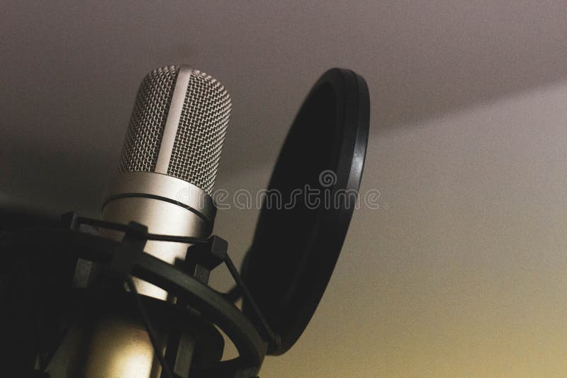 Studio Microphone with Anti-noise Stock Photo - Image of device, media ...